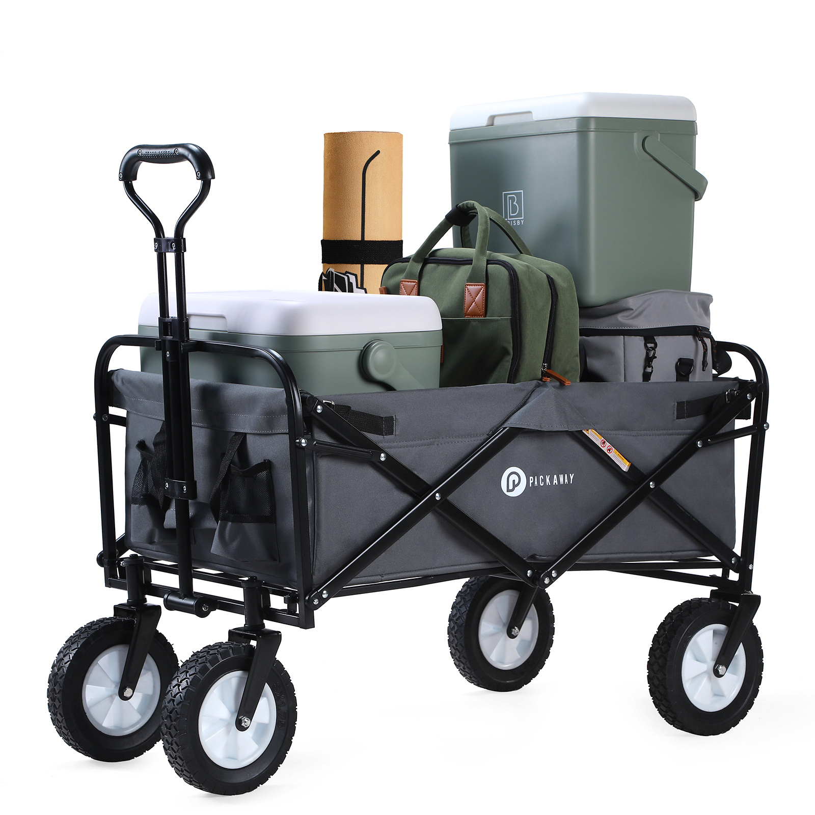 Packaway Foldable Wheelbarrow Grey 70kg