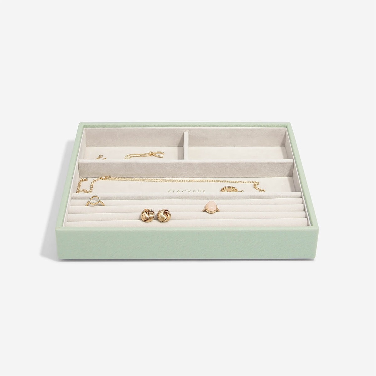 Stackers - Sage Green - Classic - 4 section | Bizou - Bizou