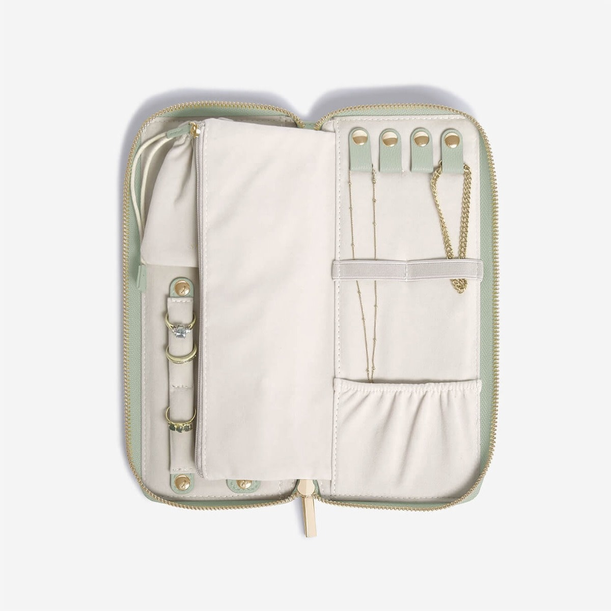 Stackers - Sage Green - Jewellery Roll | Bizou - Bizou