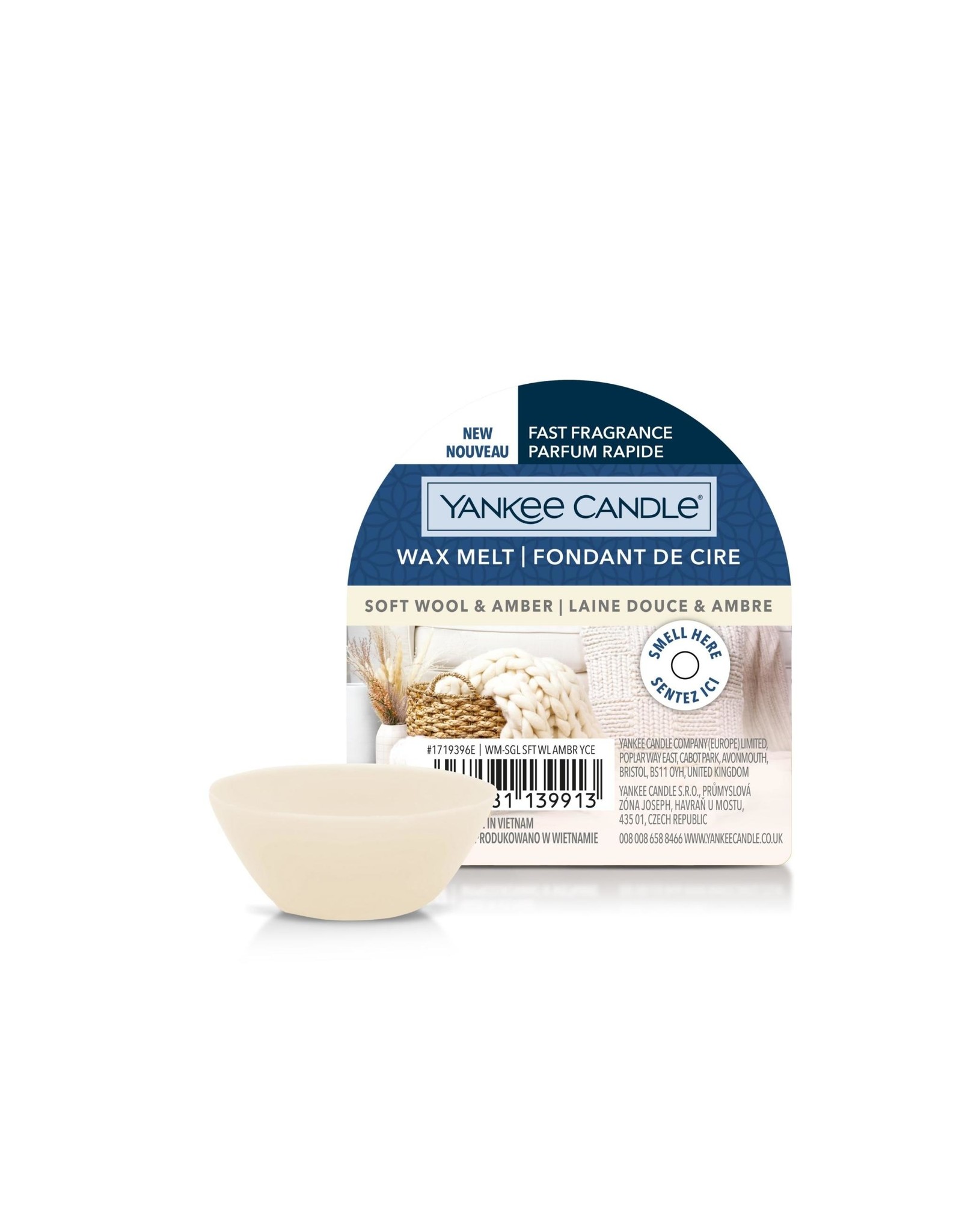 Yankee Candle - Soft Amber & Wool - Wax Melt | Bizou - Bizou