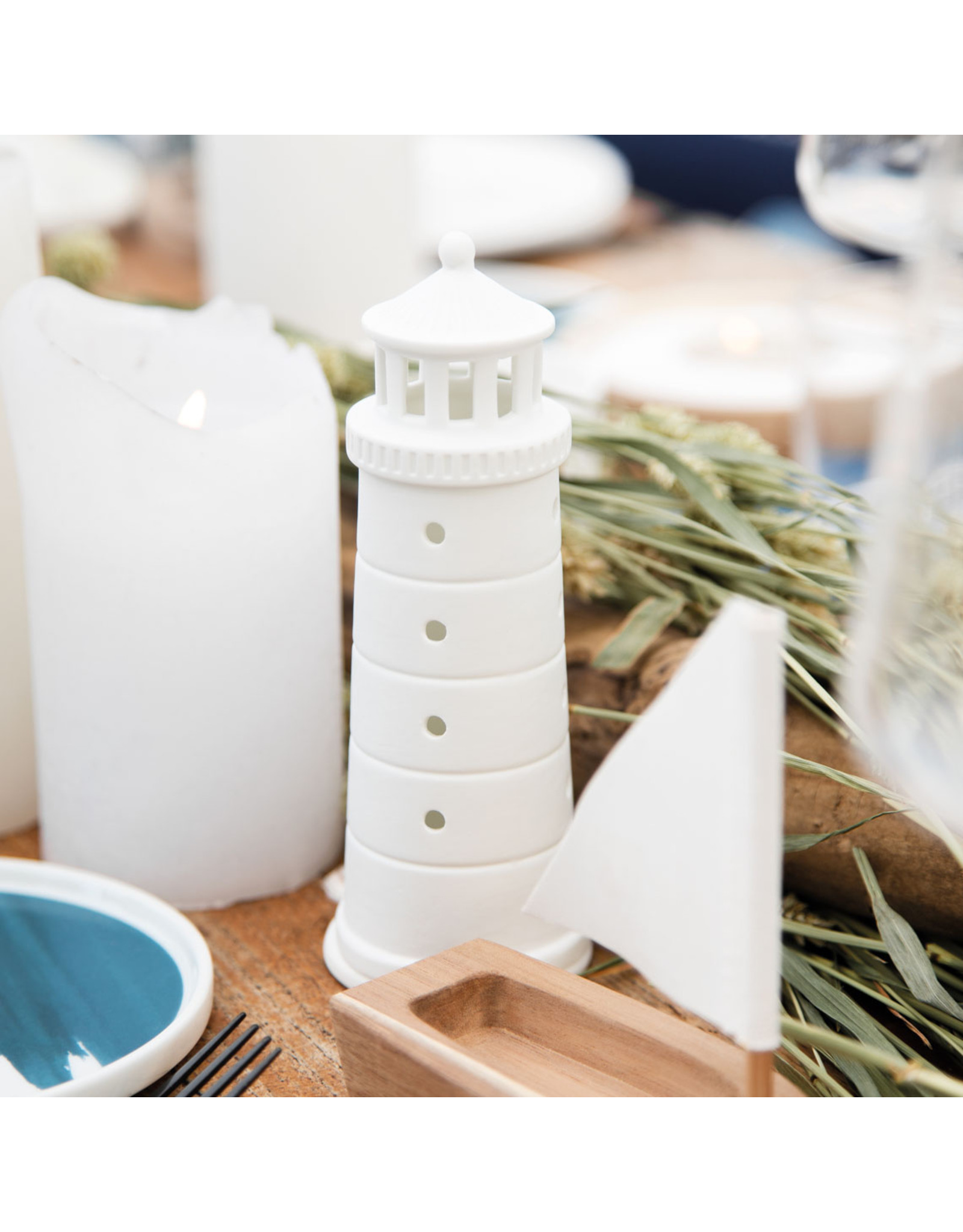 Räder Designs - Theelichthouder - Vuurtoren Medium | Bizou - Bizou