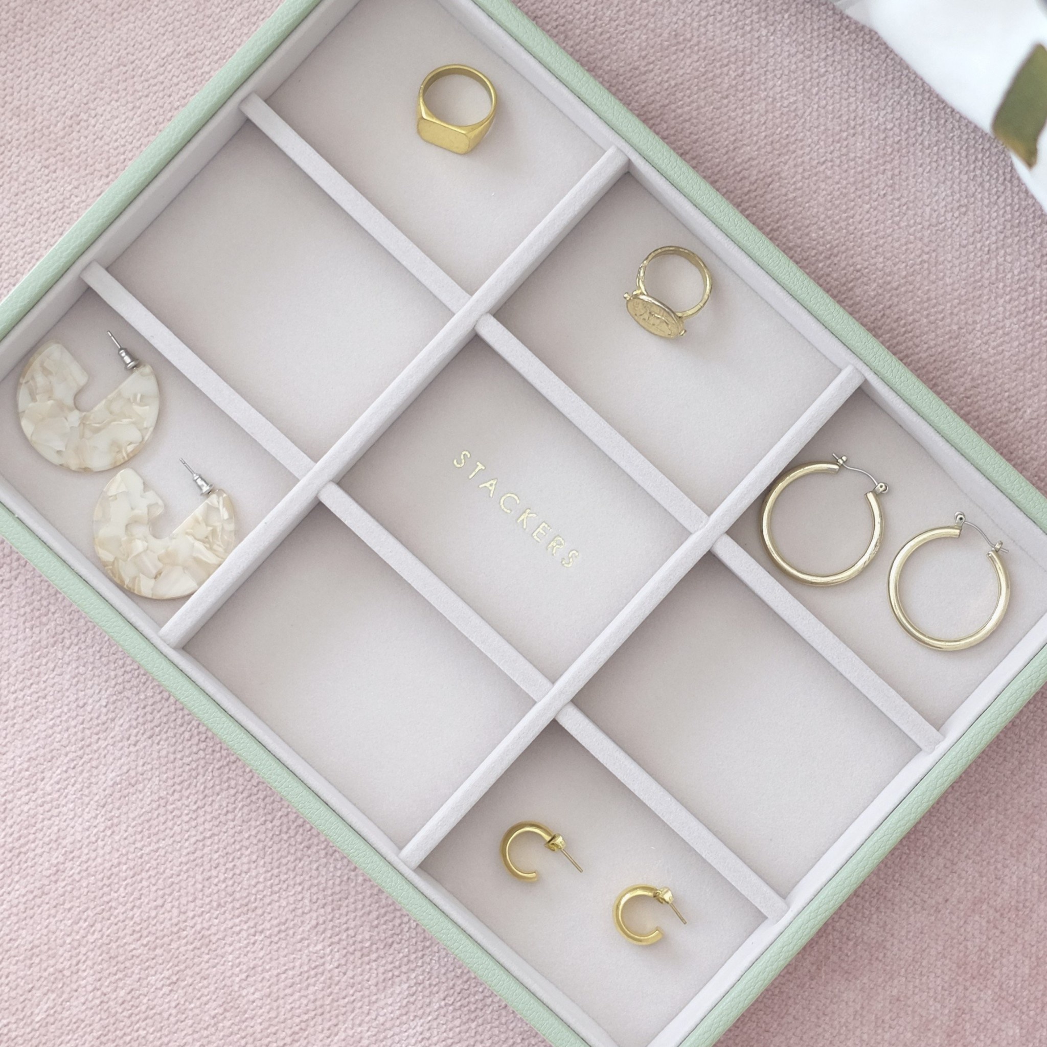 Stackers - Sage Green - Classic - 25 section | Bizou - Bizou