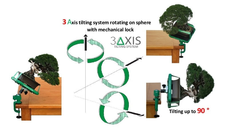 NEW Green T Mini V - Shohin Bonsai Work Table Model V - Bonsai Plaza