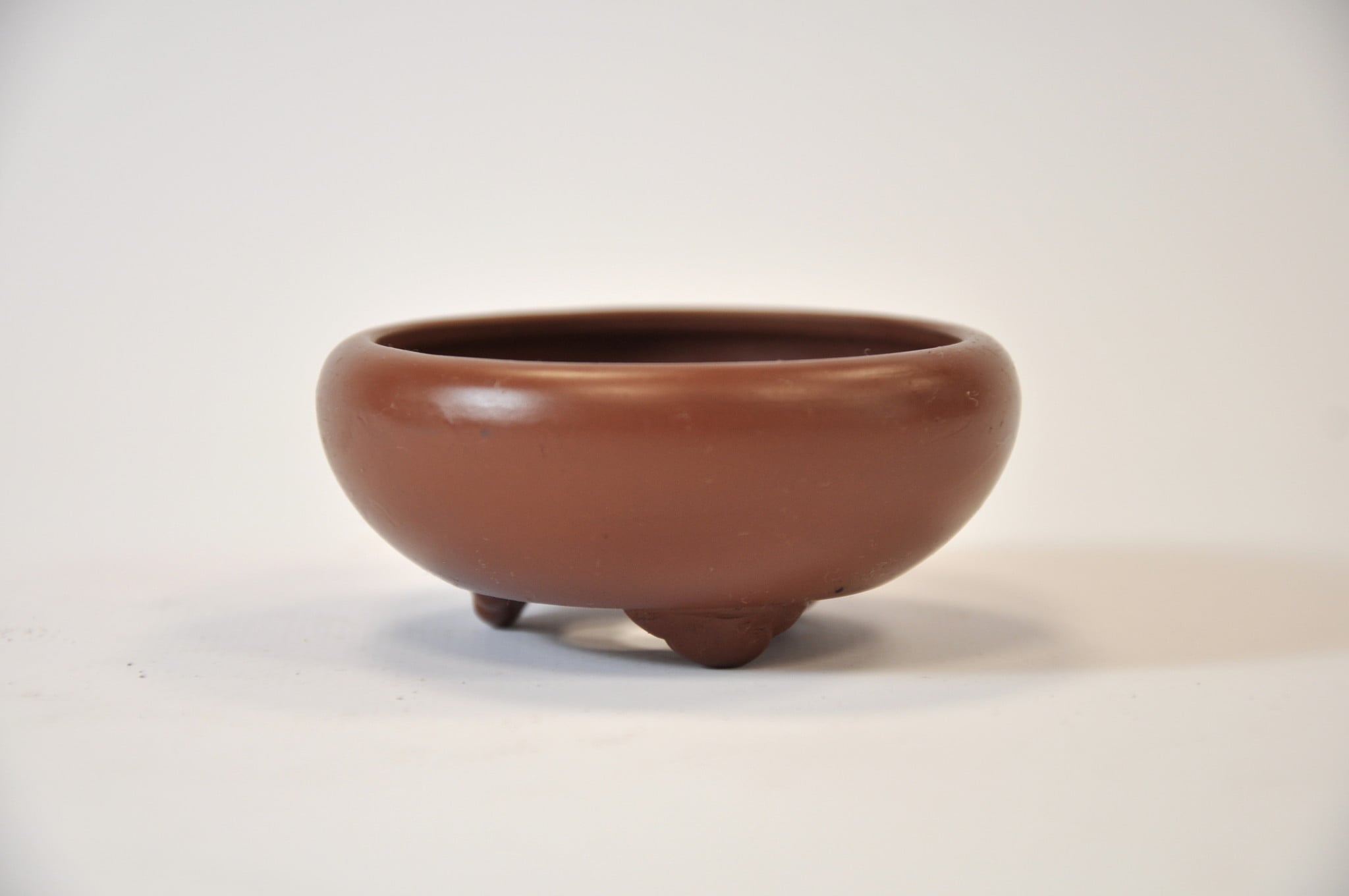 Tokoname, round, pot, unglazed, shohin, mame - Bonsai Plaza