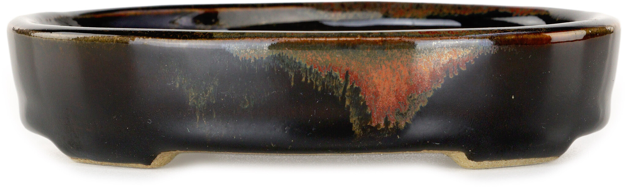 Handmade bonsai pot | 14 cm | Maker: Terahata Satomi Mazan | Tokoname ...