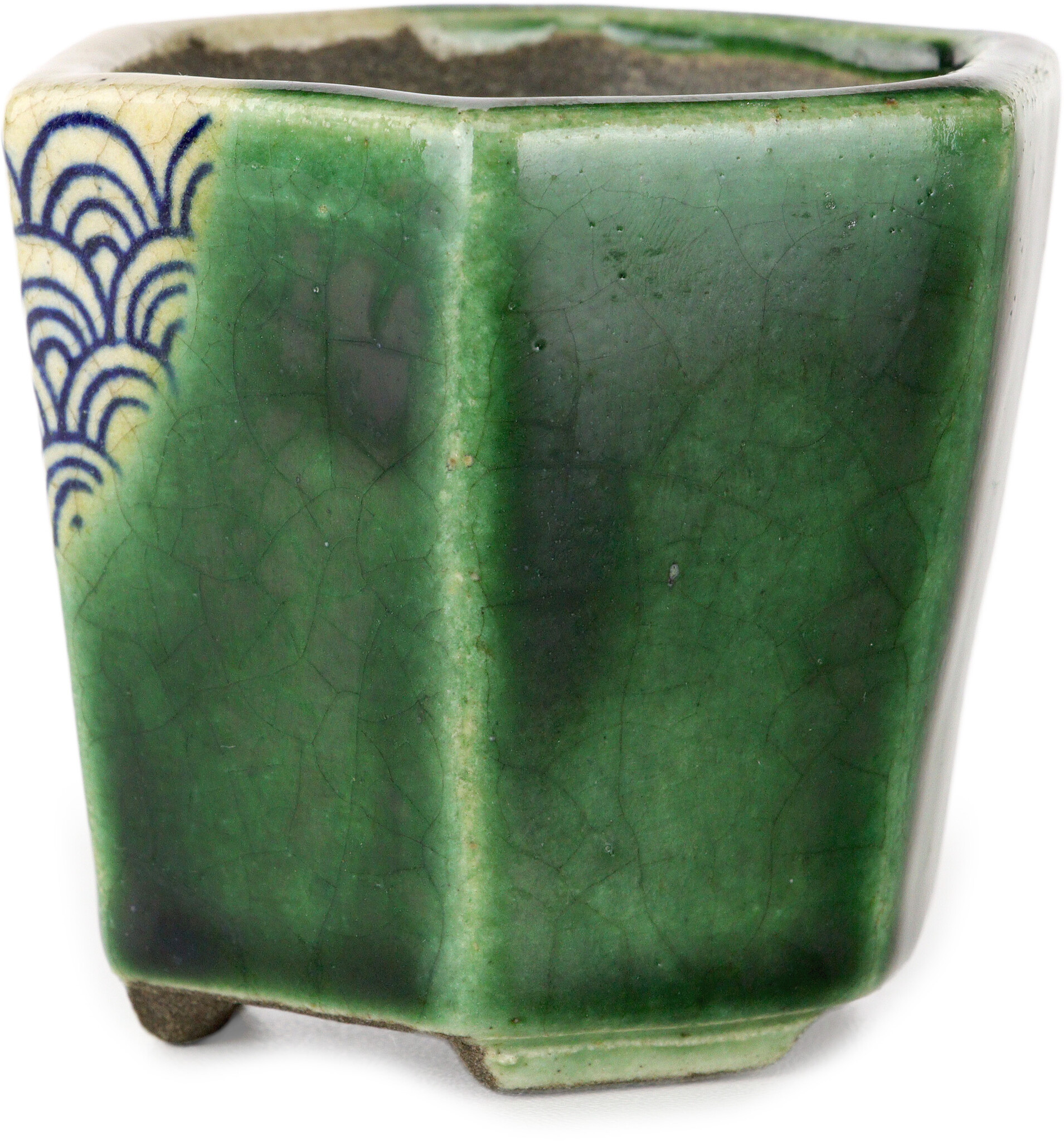 Handmade bonsai pot | 8 cm | Maker: Terahata Satomi Mazan | Tokoname ...