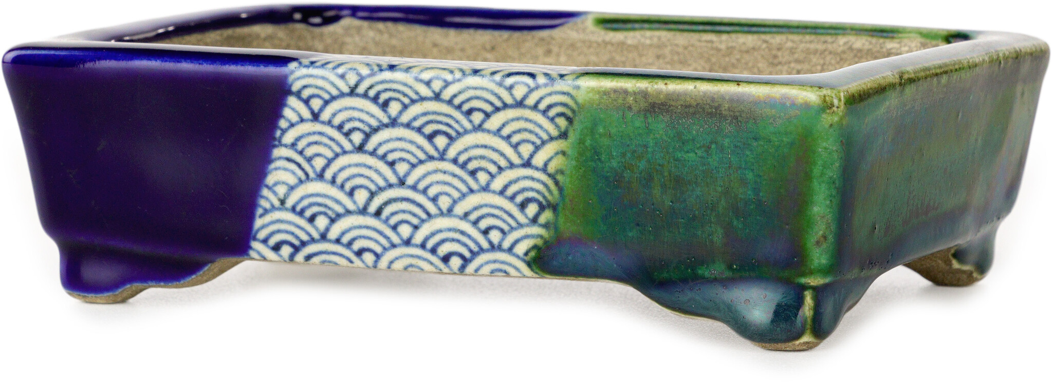 Handmade bonsai pot | 15 cm | Maker: Terahata Satomi Mazan | Tokoname ...