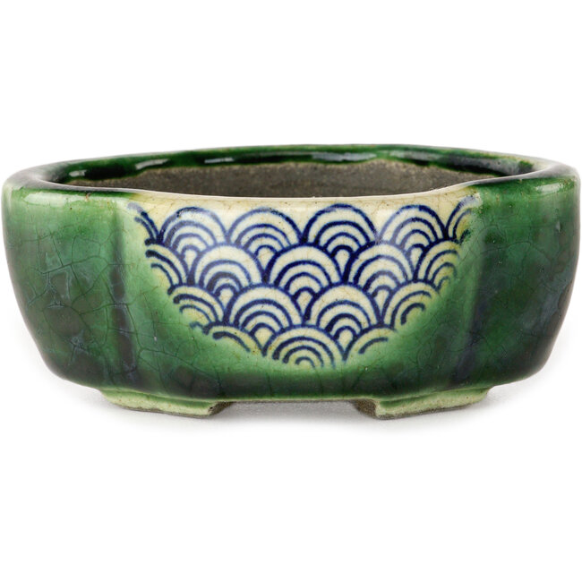 Handgefertigter Bonsai-Topf | 11cm | Hersteller: Terahata Satomi Mazan ...