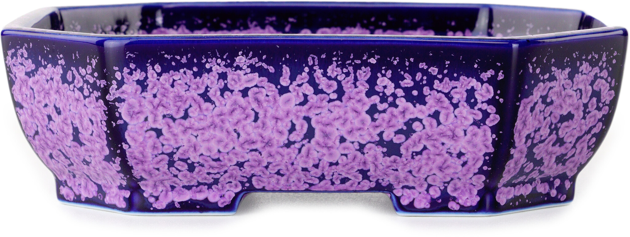 Heian Senzan Oval purple, crystal glaze bonsai pot by Heian Senzan ...