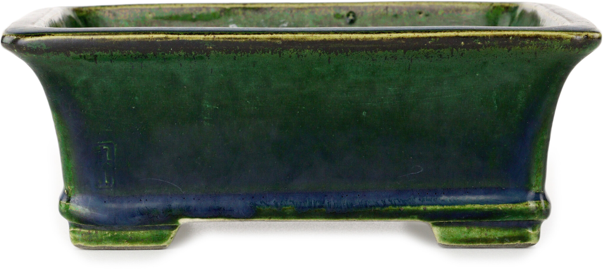 Satomi Mazan, Mazan Terahata Rectangular green bonsai pot by Terahata ...