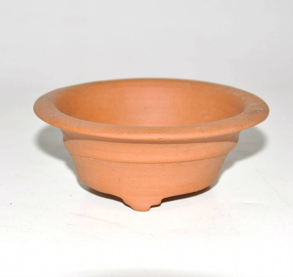 Round red clay pot 9,5 cm - Bonsai Plaza