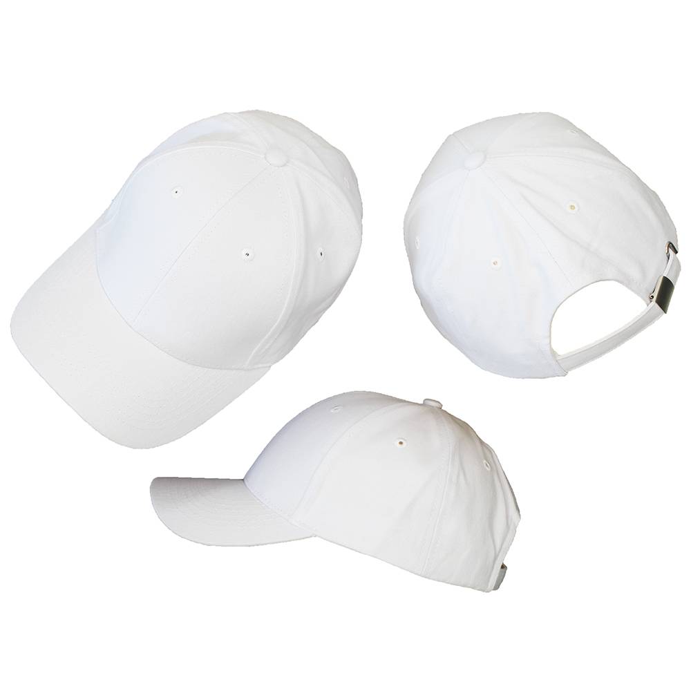 Basic Plain Cap White 3 Pieces | Worldwide Shipping - Popmerch.com