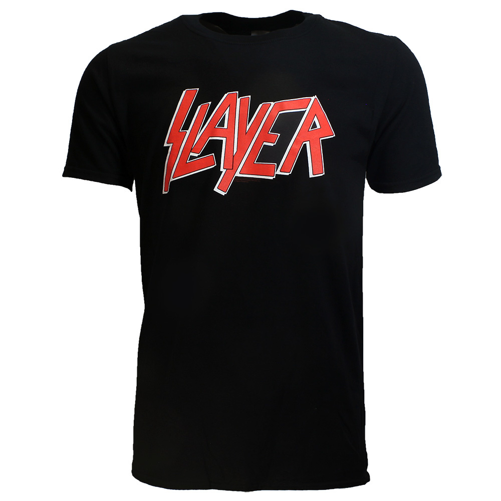 Slayer Classic Logo Band T-Shirt Black - Official Merchandise ...