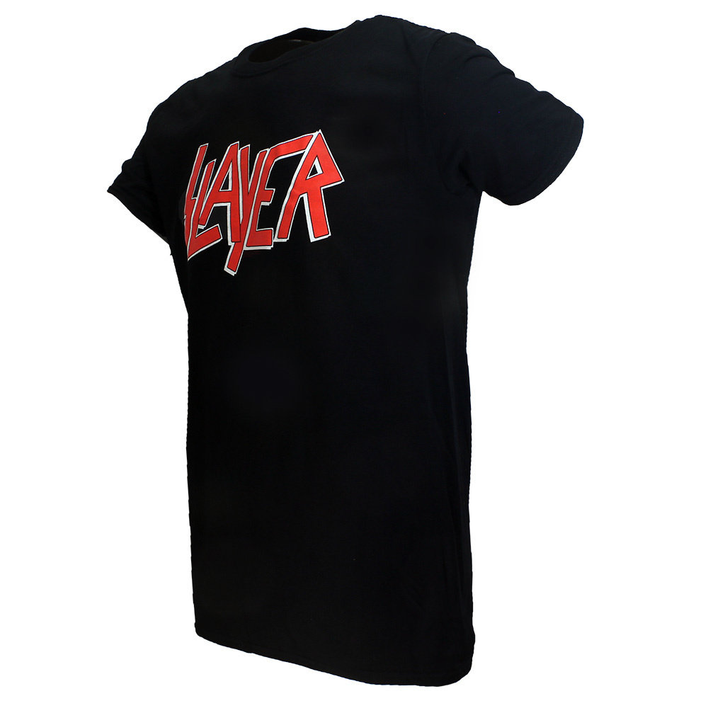 Slayer Classic Logo Band T-Shirt Black - Official Merchandise ...