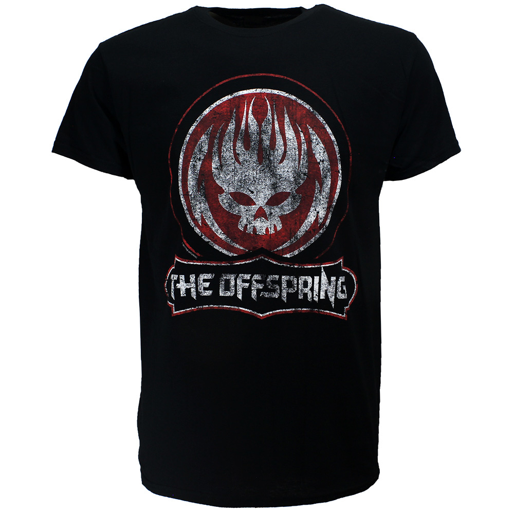 The Offspring Distressed Band T-Shirt Black - Official Merchandise - Popmerch.com