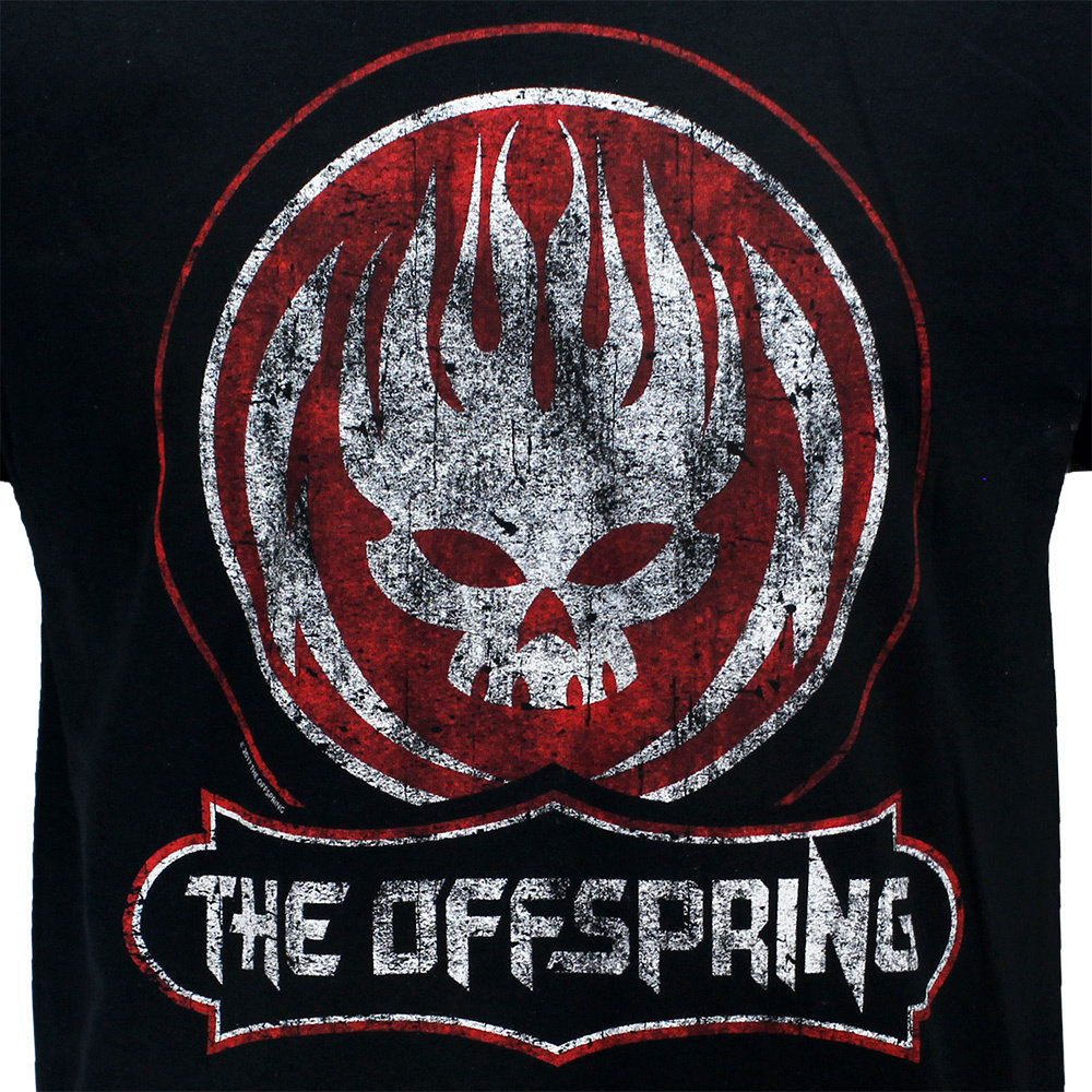 The Offspring Distressed Band T-Shirt Black - Official Merchandise ...