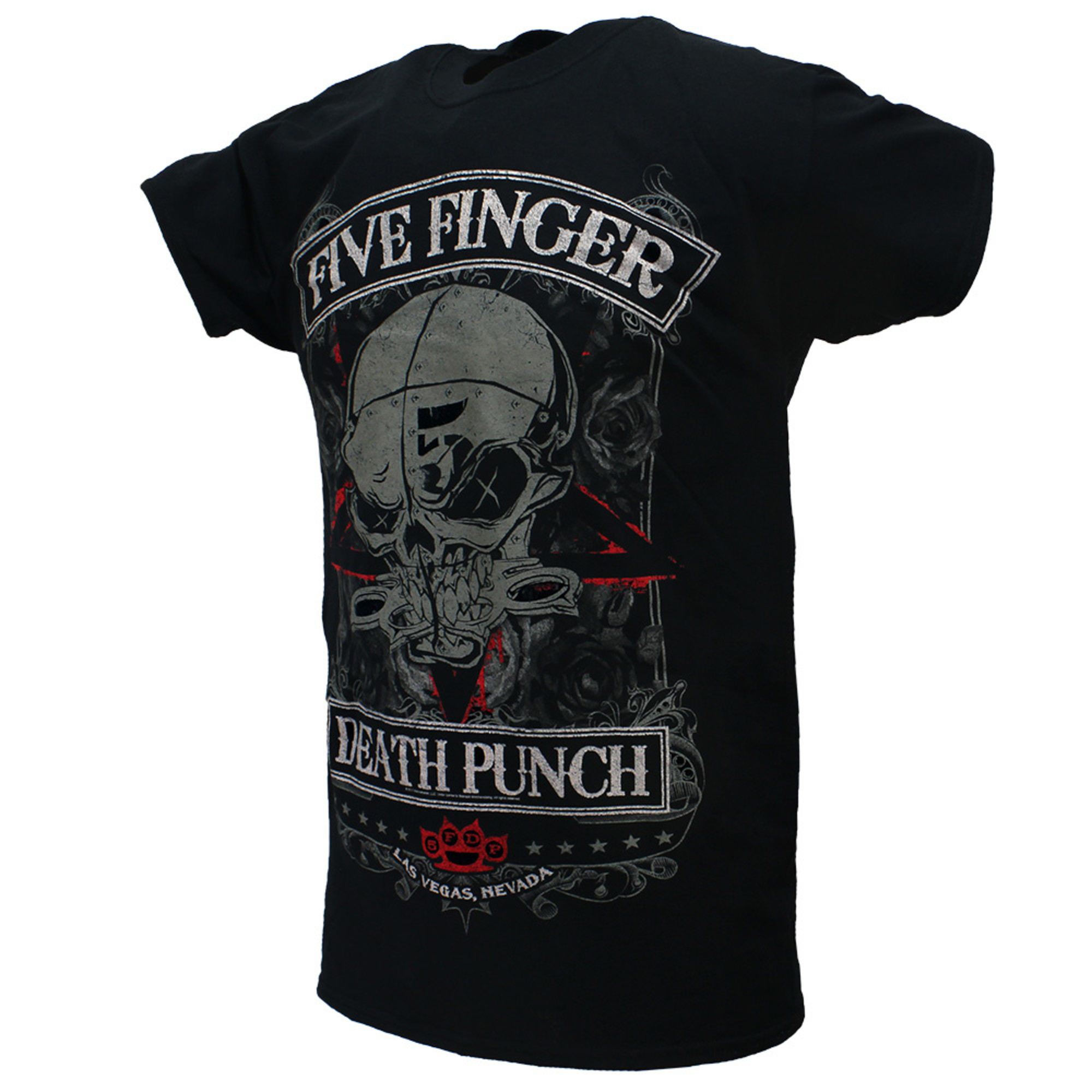 Five Finger Death Punch FFDP Wicked T-Shirt Zwart - Popmerch.com