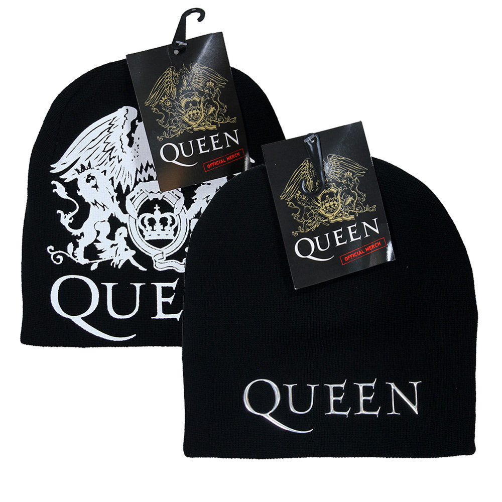Queen Crest Beanie Hat Black | Popmerch.com - Popmerch.com