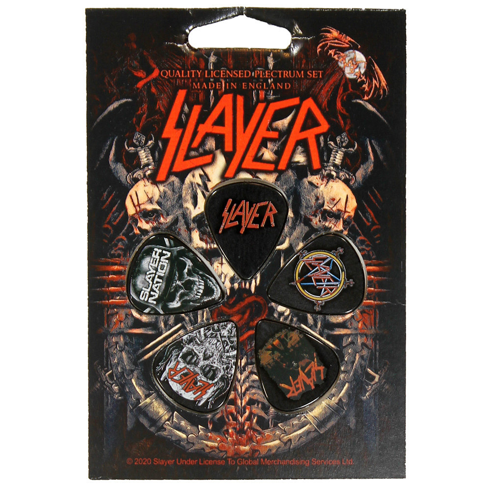 Slayer Guitar Pick Pack Demonic Style - Official Merchandise - Popmerch.com