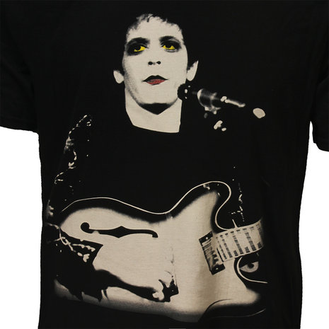 Lou Reed Bleached Photo T-Shirt - Official Merchandise - Popmerch.com