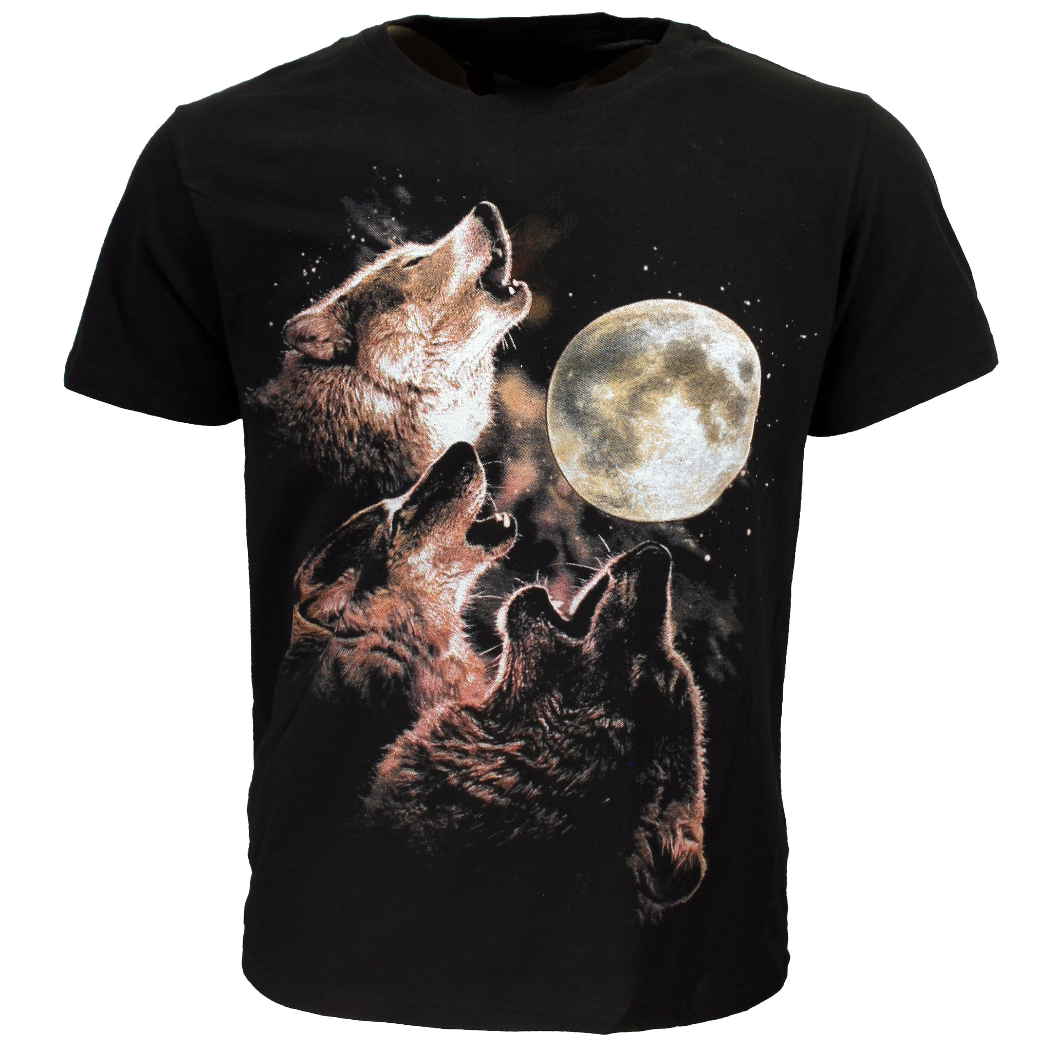 Wolf Pack Howling At Full Moon T-Shirt - Official Merchandise ...