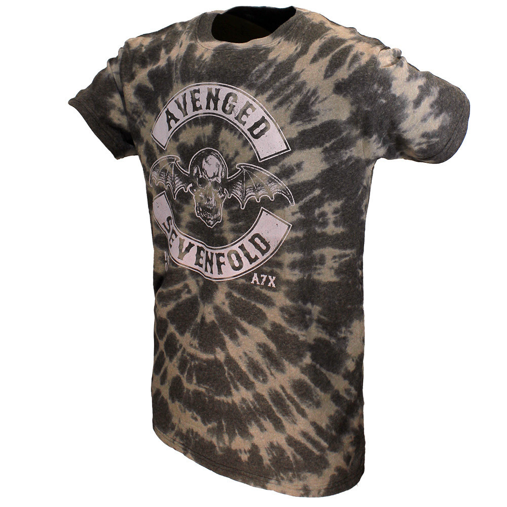 Avenged Sevenfold a7x Deathbat Crest Dip Dye T-Shirt - Official ...