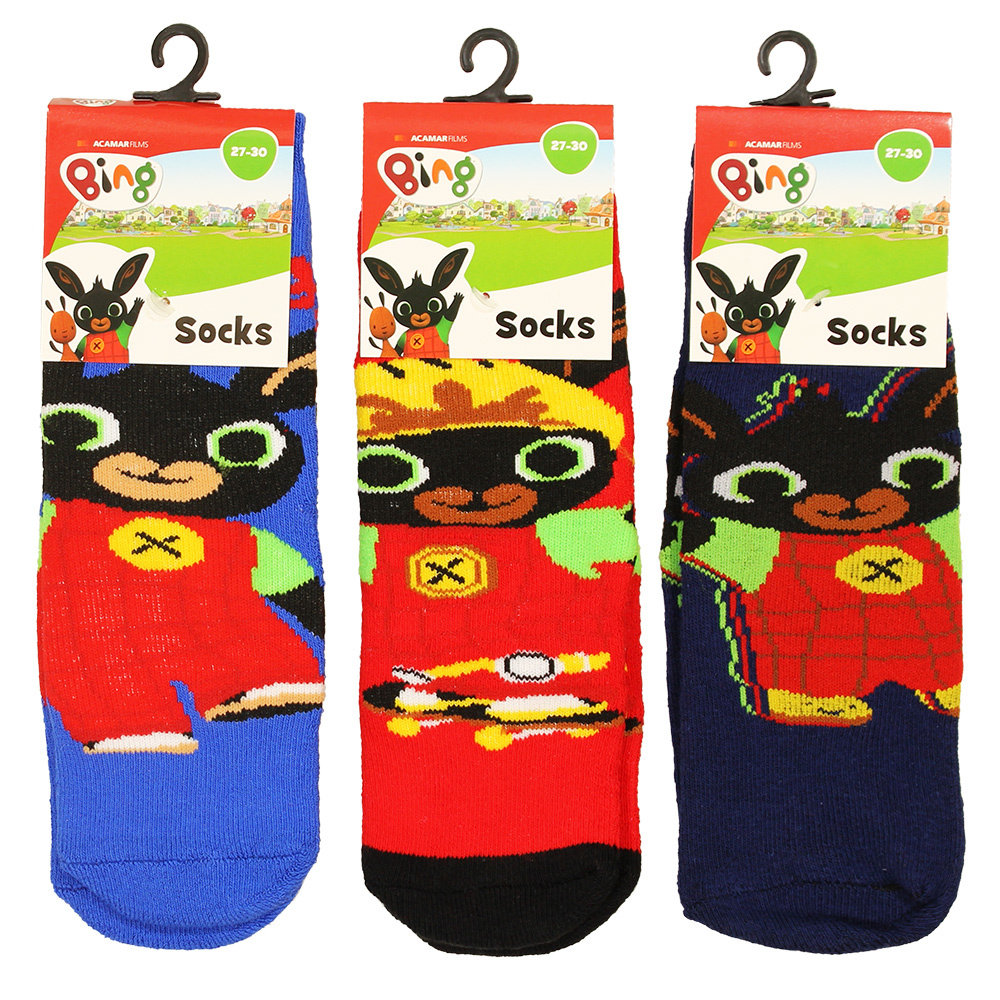 Bing the Rabbit Kids 3 Pair Socks Set - Official Merchandise - Popmerch.com