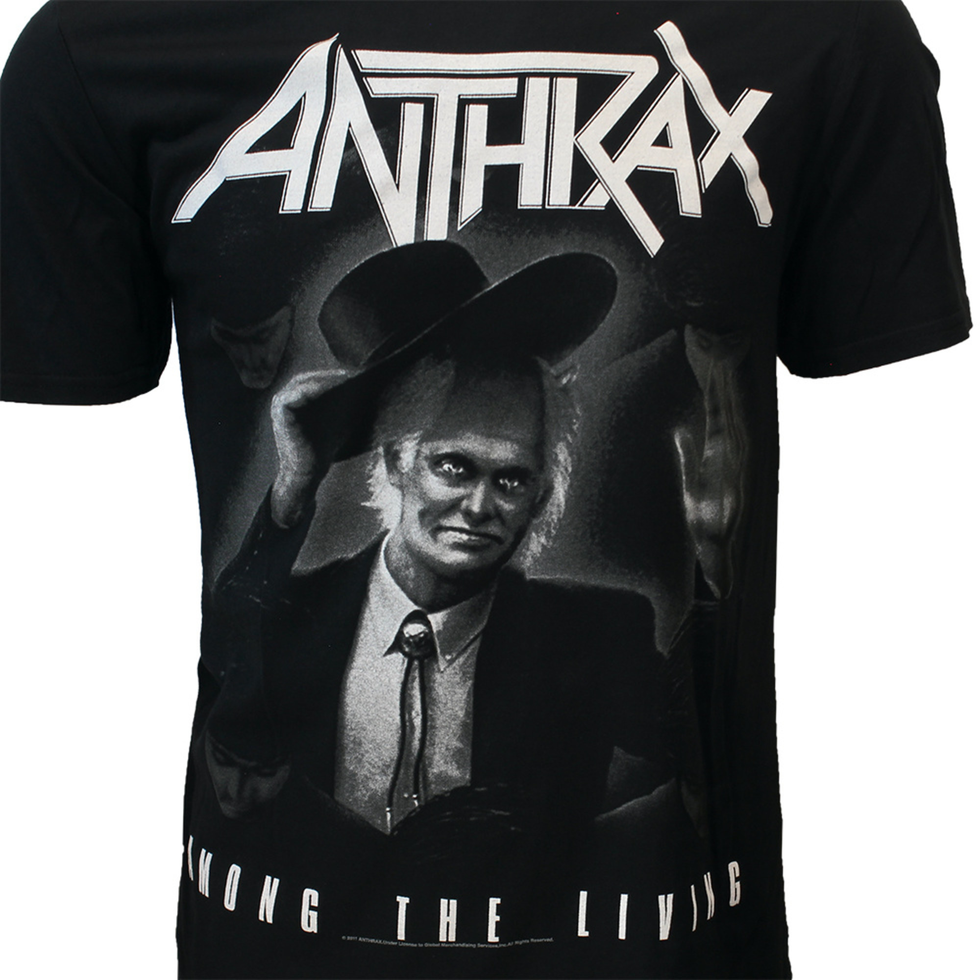 Anthrax Among The Living T-Shirt - Official Merchandise - Popmerch.com