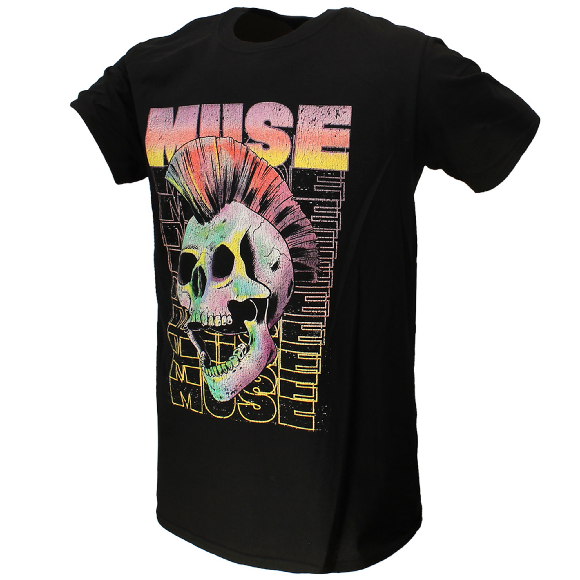 Muse Mohawk Skull T-Shirt - Official Merchandise - Popmerch.com