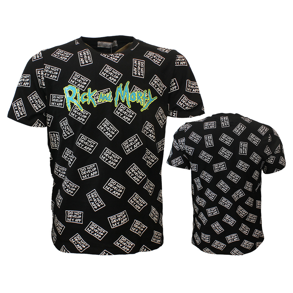 Rick & Morty Do Not Develop My App T-Shirt Black - Official Merchandise ...