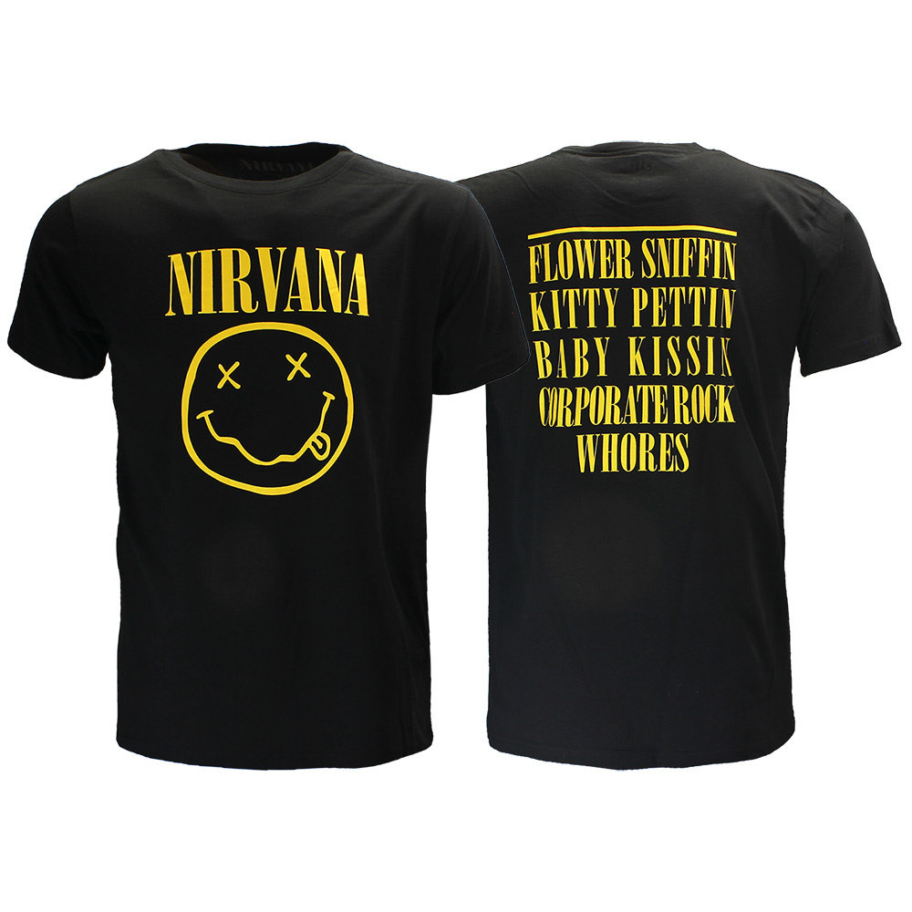 Nirvana Flower Sniffin T-Shirt - Officiële Merchandise - Popmerch.com