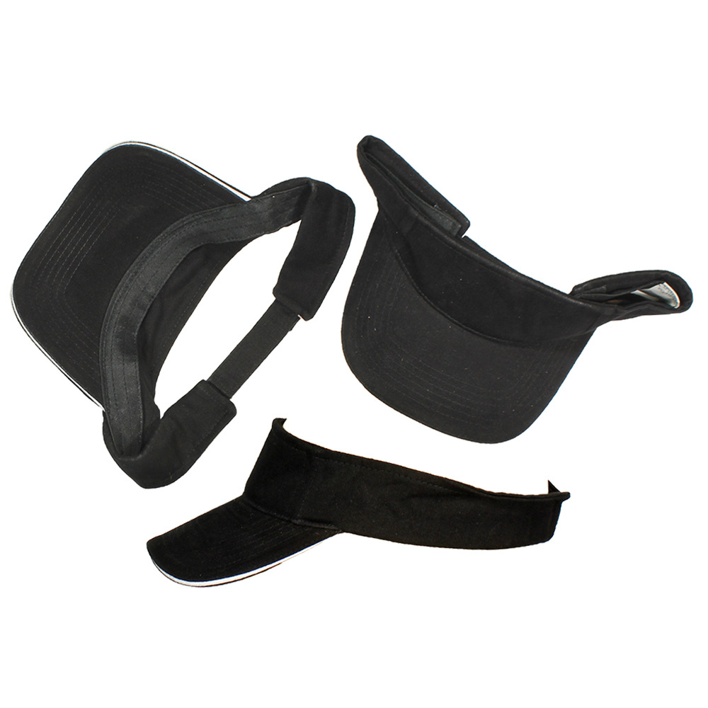 Sun visor Black Basic Blanco - Package 3 pieces - Popmerch.com