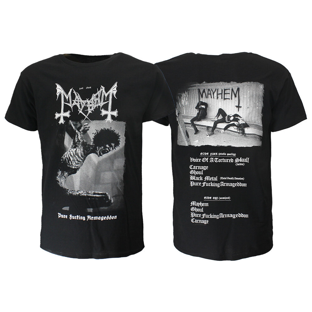 Mayhem Pure Fucking Armageddon T-Shirt - Official Merchandise ...