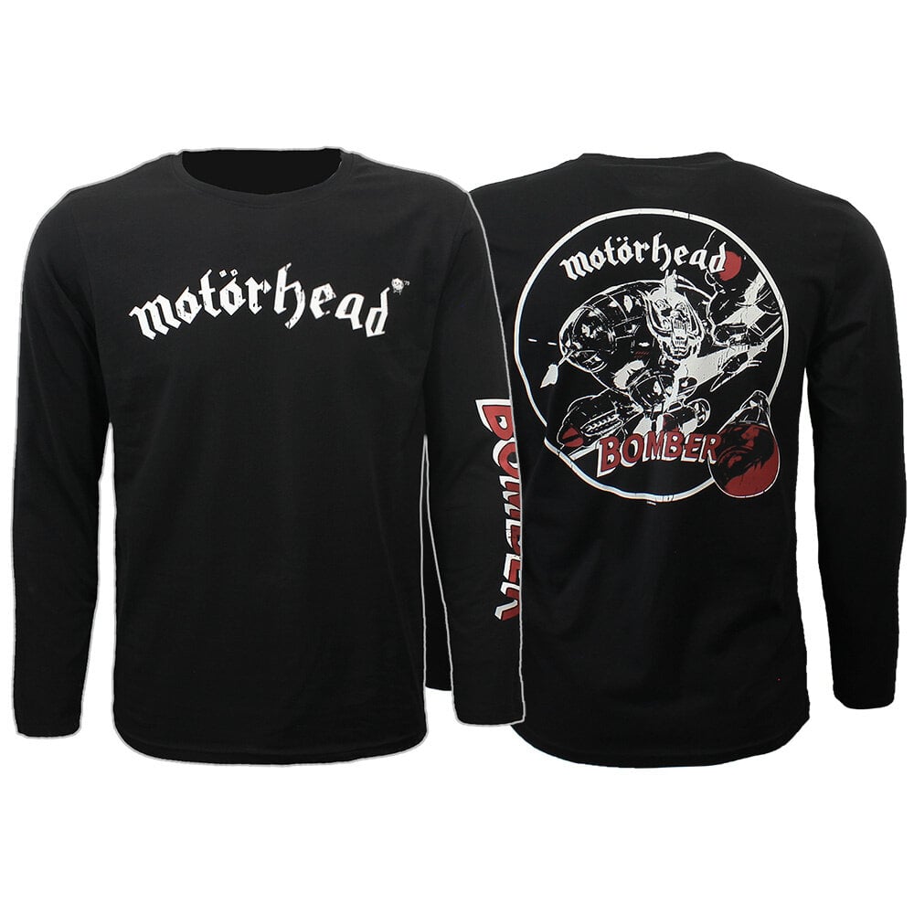Motorhead Bomber Longsleeve T-Shirt - Official Merchandise - Popmerch.com