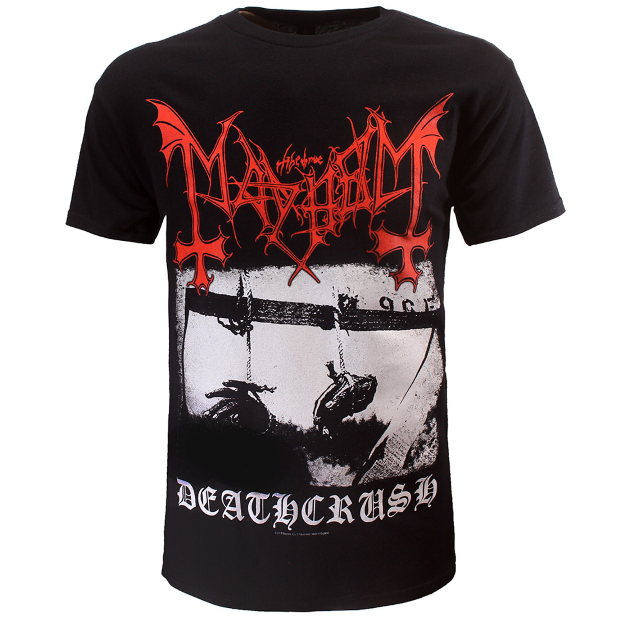 Mayhem Deathcrush Album T-Shirt – True Norwegian Black Metal Merch ...