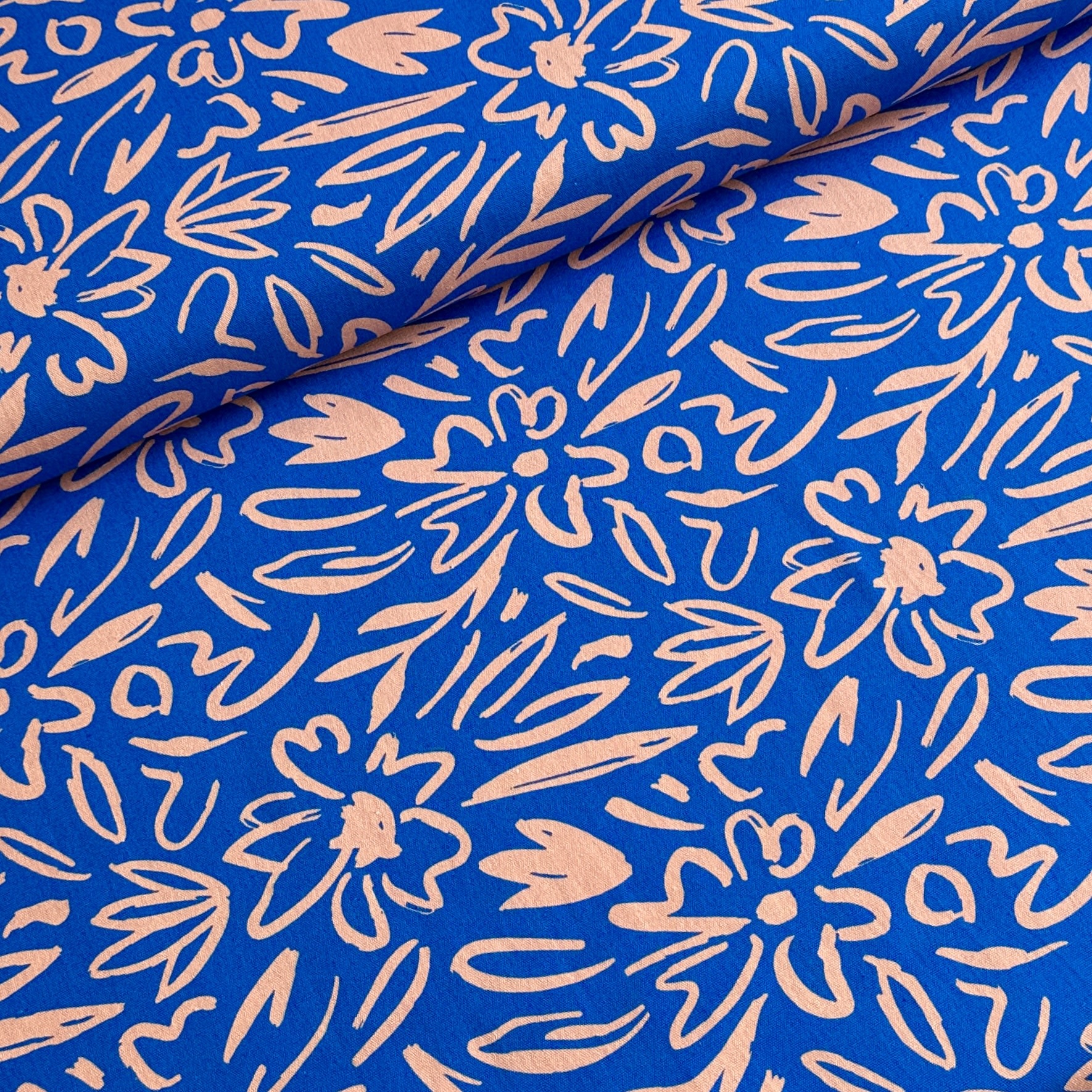 Garden Inspired Denim Canvas Print hotsell by