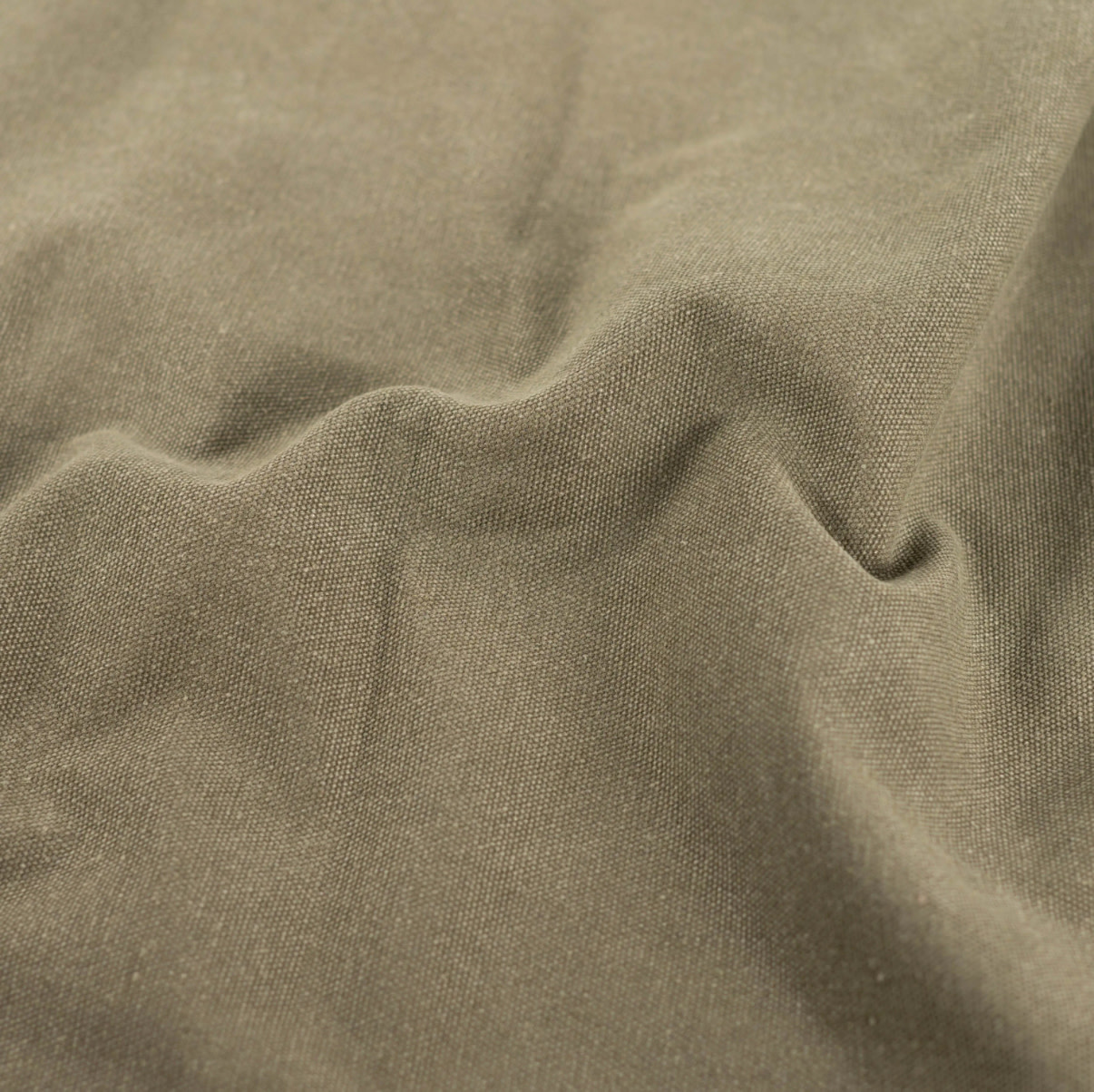 WAXED Heavy Washed Canvas - khaki - De Stoffenkamer