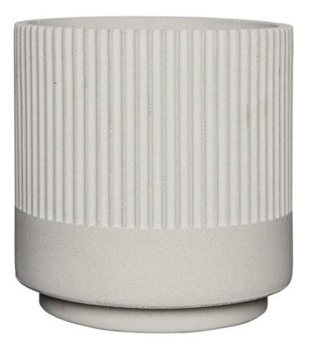 Ripple Pot Light Grey Ø230xh31 cm - Atelier Bloem