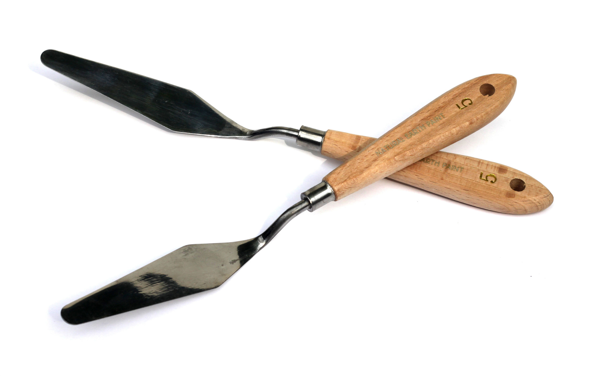 Natural Earth paint | Sustainably made palette knife with a wooden ...