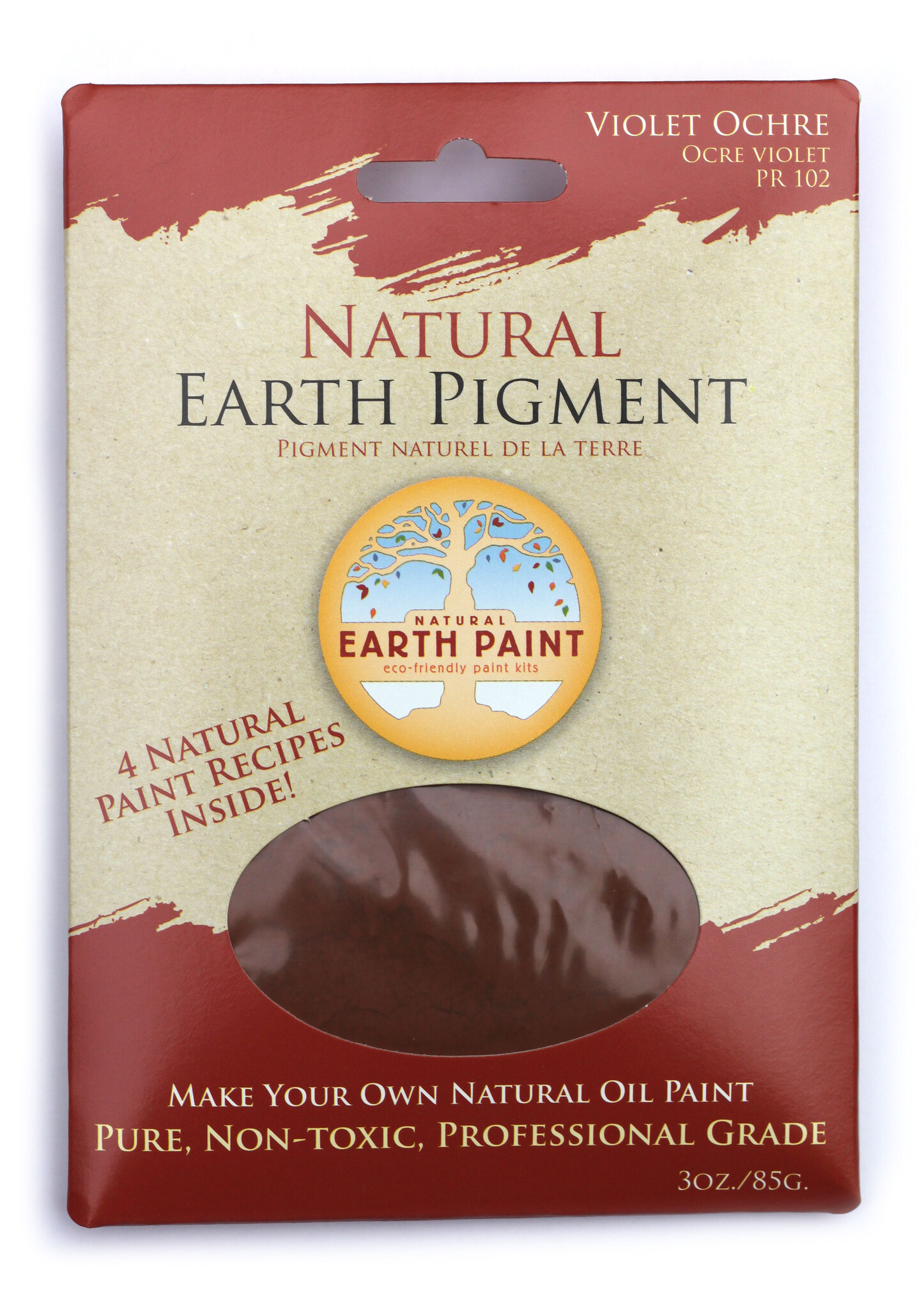 Professional mineral earth pigment Violet Ocher | Natural Earth Paint ...