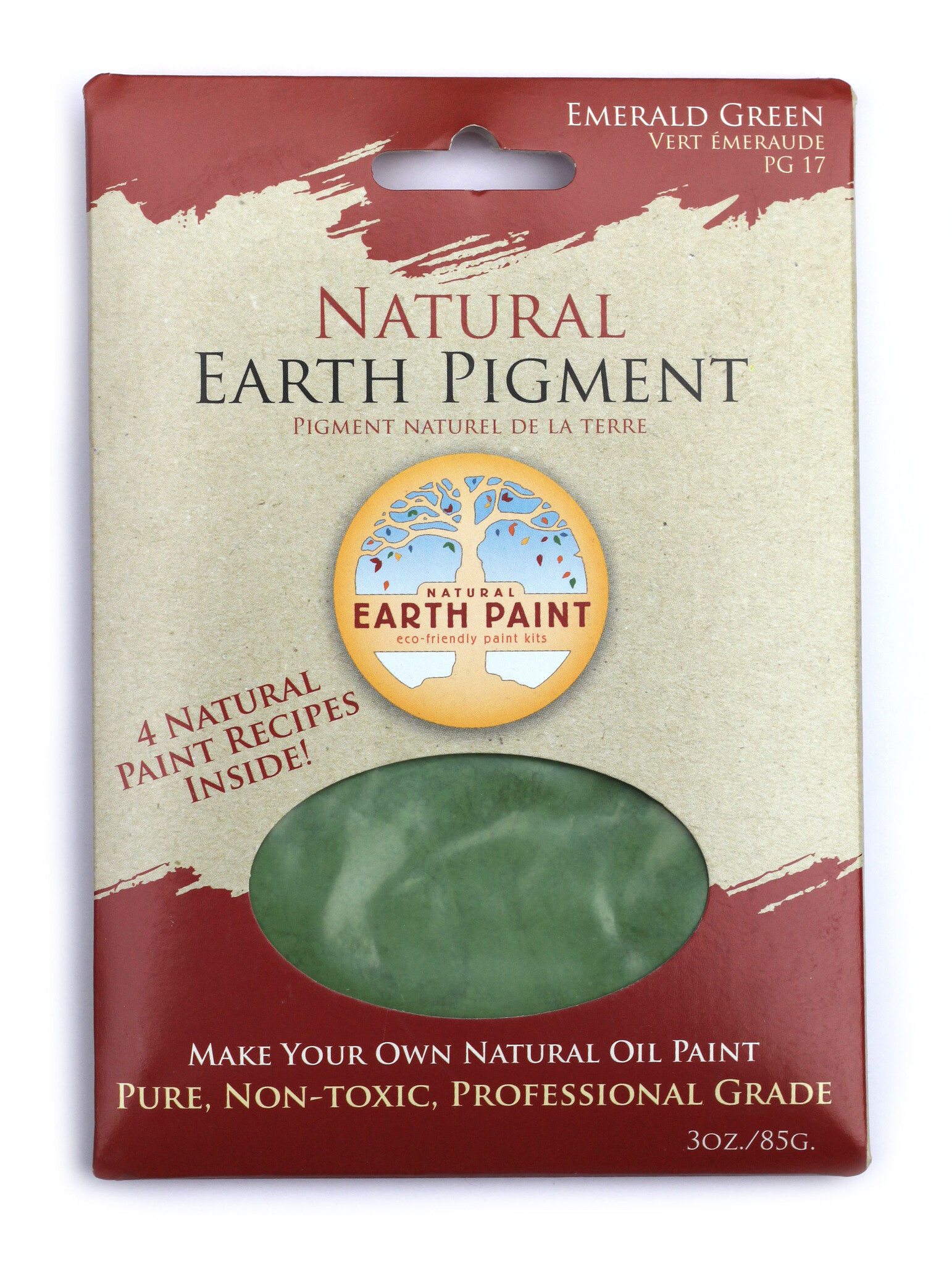 Natural Earth Paint mineraal pigment Emerald Green voor olieverf ...