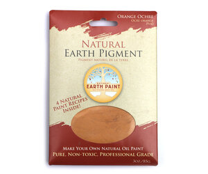 Natural Earth paint | Professional mineral earth pigment Orange Ocher ...