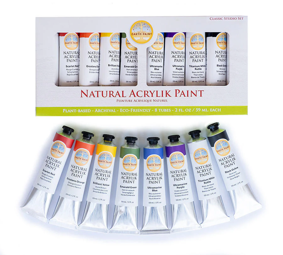 Natural Earth Paint | Natural Acrylik Paint Set™ - Classic studio ...