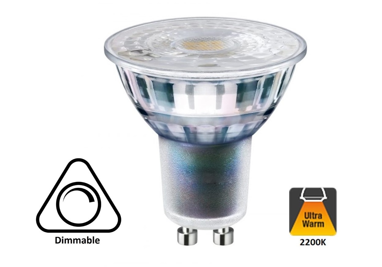 GU10 LED Spot | 2200K Flame | Dimbaar - Groothandelinled.nl