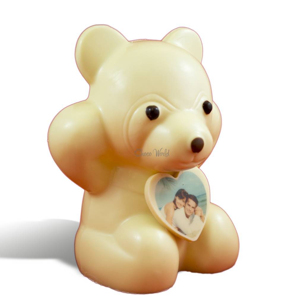 Chocolade beer met hartje & foto - Choco-World.nl