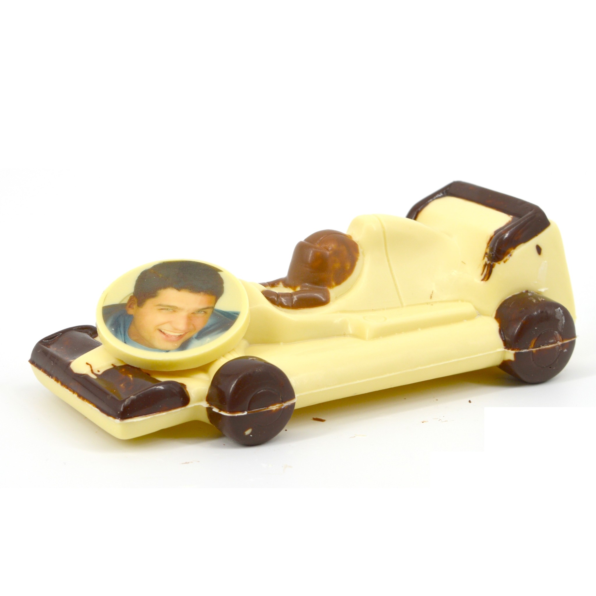 Chocolade racewagen met foto - Choco-World.nl