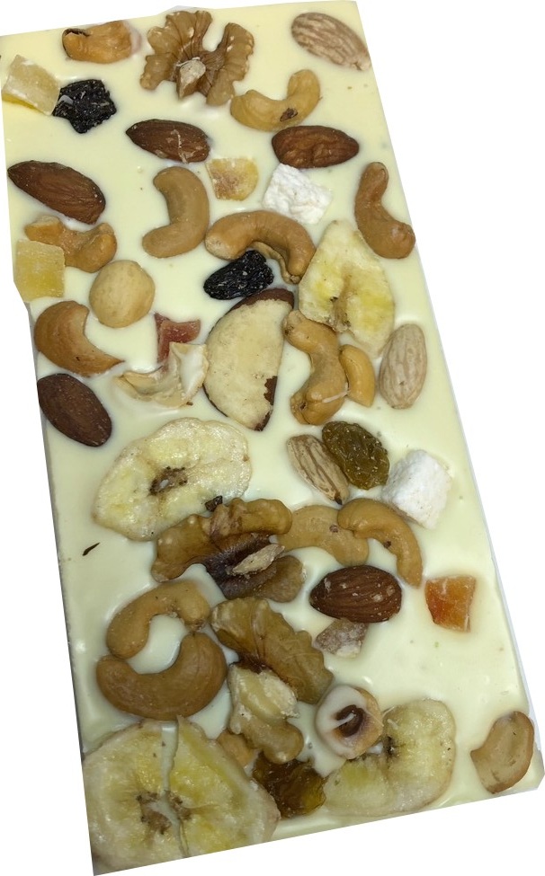 Chocolade reep groot noten fruitmix - Choco-World.nl