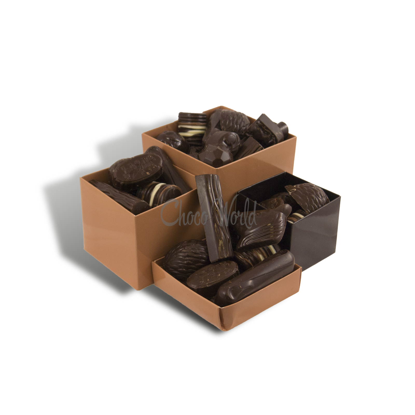 Chocolade slagroom bonbons kingsize - Choco-World.nl