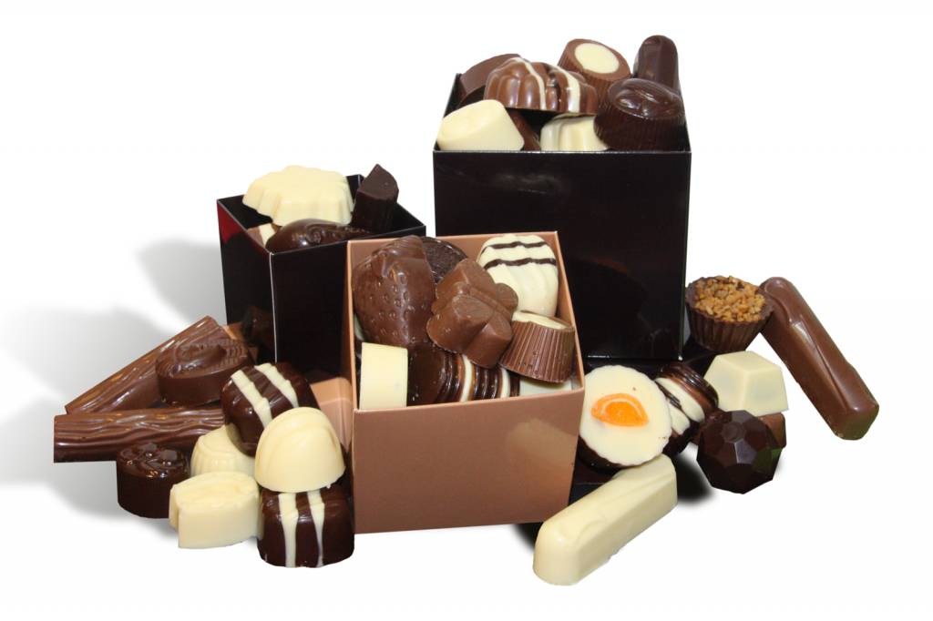 Chocolade slagroom bonbons kingsize - Choco-World.nl