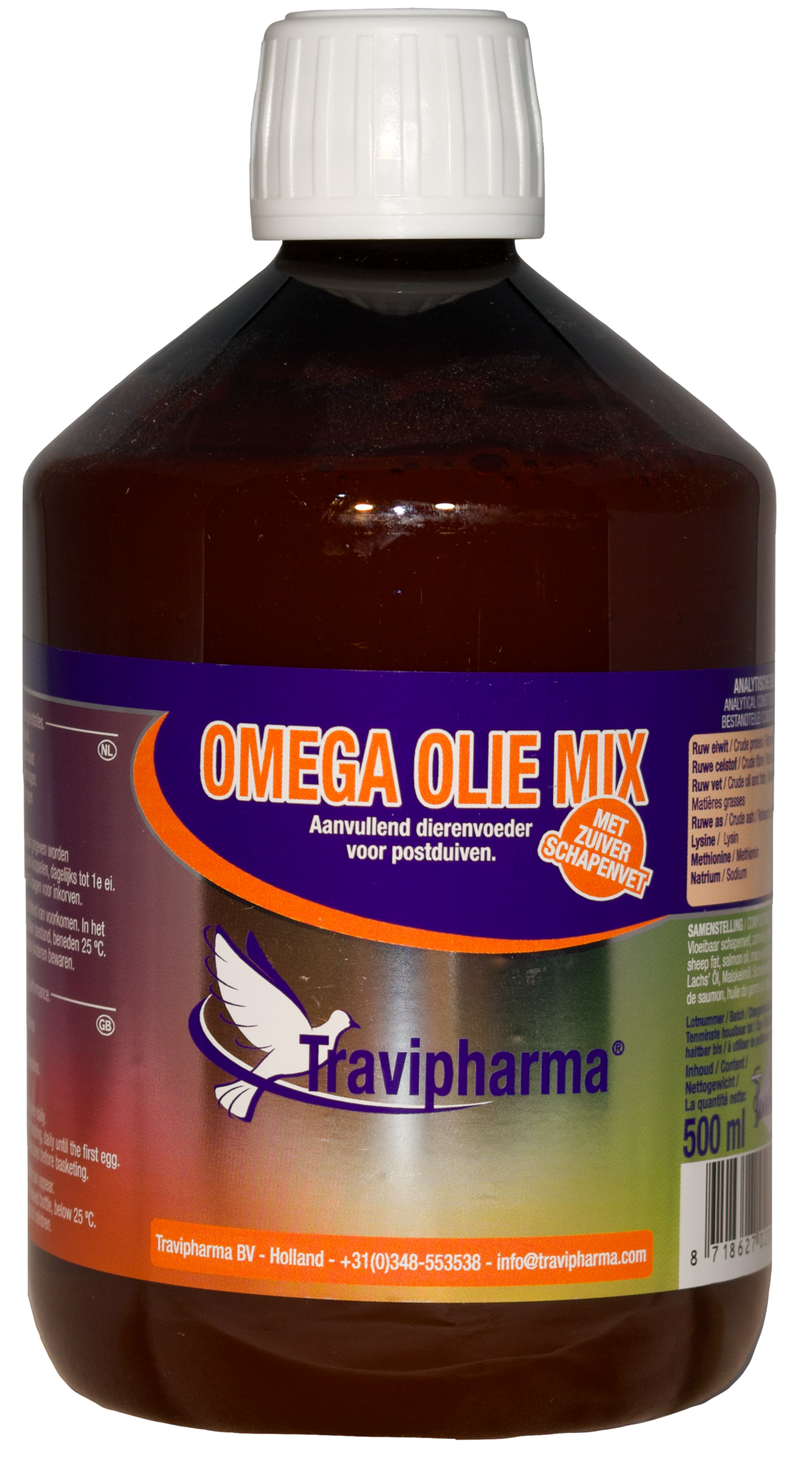 Omega Olie mix - 500 ml - Travipharma - Veterinary medicines, health ...